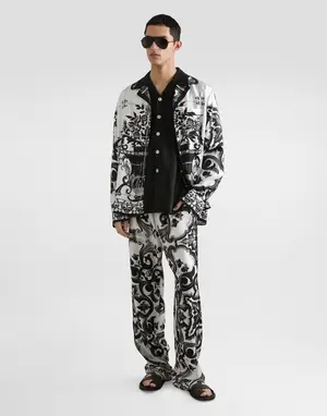 Dolce & Gabbana Majolica-print Twill Vanity Shirt Shirts