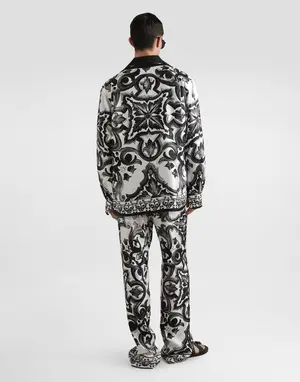 Dolce & Gabbana Majolica-print Twill Vanity Shirt Shirts