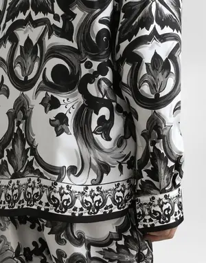 Dolce & Gabbana Majolica-print Twill Vanity Shirt Shirts