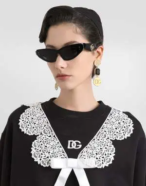 Dolce & Gabbana Sweatshirt With Macramé And Bow Detail