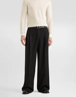 Dolce & Gabbana Wool Faille Trousers Pants And Shorts