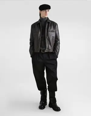 Dolce & Gabbana Wool Turtleneck With Embroidery Sweaters And Cardigans Gray