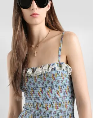 Dolce & Gabbana Floral-print Chiffon Maxi Dress