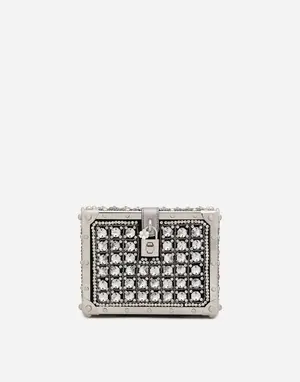 Dolce & Gabbana Jacquard Box Bag With Embroidery And Chain Strap - Multicolor