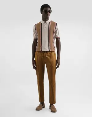 Dolce & Gabbana Satin Silk Polo Shirt Sweaters And Cardigans - Multicolor