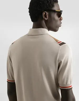 Dolce & Gabbana Satin Silk Polo Shirt Sweaters And Cardigans - Multicolor