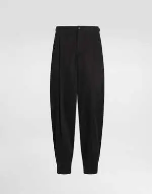Dolce & Gabbana Stretch Cotton Trousers - Black