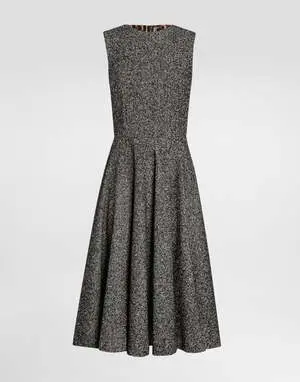 Dolce & Gabbana Sleeveless Dress With Chevron Print Dresses - Multicolor