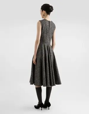 Dolce & Gabbana Sleeveless Chevron Print Dress