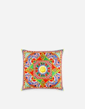 Dolce & Gabbana Duchess Cotton Cushion Small Small Cushions - Multicolor