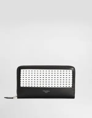 Dolce & Gabbana Woven Plongé Calfskin Wallet Wallets And Small Leather Goods Multi-colored - Multicolor