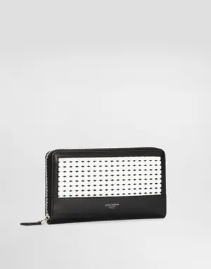 Dolce & Gabbana Woven Plongé Calfskin Wallet Wallets And Small Leather Goods Multi-colored