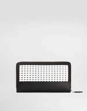 Dolce & Gabbana Woven Plongé Calfskin Wallet Wallets And Small Leather Goods Multi-colored