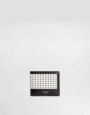 Dolce & Gabbana Woven Plongé Calfskin Wallet Wallets And Small Leather Goods Multi-colored - Multicolor
