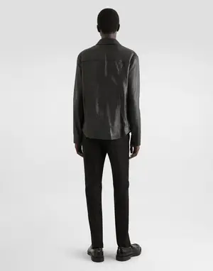 Dolce & Gabbana Leather Shirt Coats And Jackets Leather