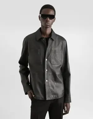 Dolce & Gabbana Leather Shirt Coats And Jackets Leather