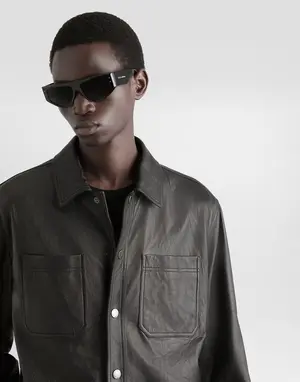 Dolce & Gabbana Leather Shirt Coats And Jackets Leather