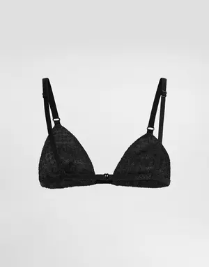 Dolce & Gabbana Rhinestoned Bra Underwear Multi-colored