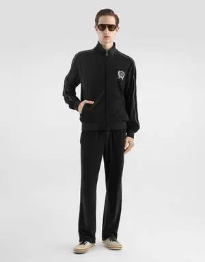 Dolce & Gabbana Cotton Terry Drawstring Trousers - Black