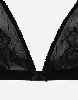 Dolce & Gabbana Lace And Tulle Soft-cup Triangle Bra Underwear