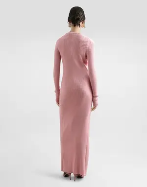 Dolce & Gabbana Long Ribbed Wool Cardigan Sweaters And Cardigans