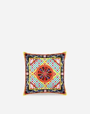 Dolce & Gabbana Duchesse Cotton Cushion Small Small Cushions - Multicolor