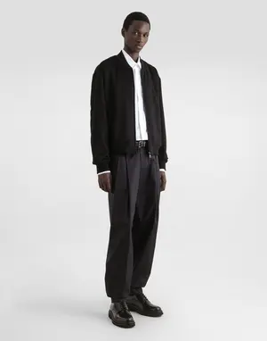 Dolce & Gabbana Cashmere Bomber Jacket Coats And Jackets - Black