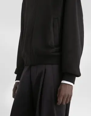Dolce & Gabbana Cashmere Bomber Jacket Coats And Jackets - Black