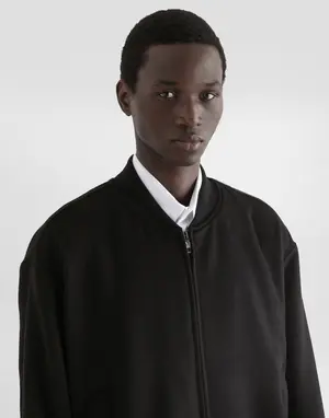Dolce & Gabbana Cashmere Bomber Jacket Coats And Jackets - Black