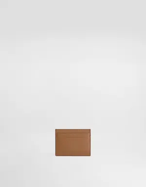 Dolce & Gabbana Woven Dg Logo Card Holder Wallets And Small Leather Goods Leather - Brown