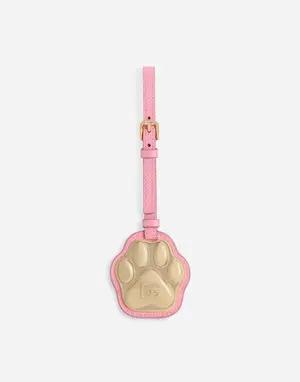 Dolce & Gabbana Calfskin Charm Dog Accessories - Pink