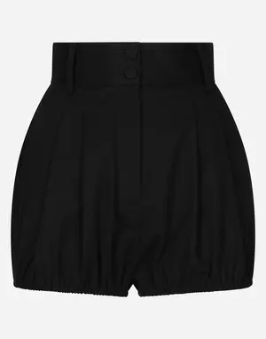 Dolce & Gabbana Cotton Balloon Shorts Pants And Shorts Cotton - Black