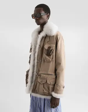 Dolce & Gabbana Waxed Faille Jacket Collection Fabric