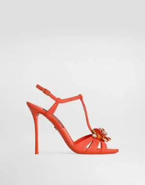 Dolce & Gabbana Embellished Stiletto Sandals - Multicolor