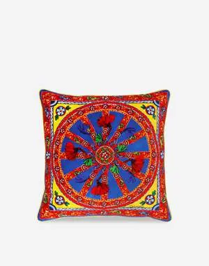 Dolce & Gabbana Velvet Cushion Medium Medium Cushions - Multicolor