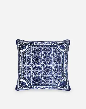 Dolce & Gabbana Velvet Cushion Medium Medium Cushions - Multicolor