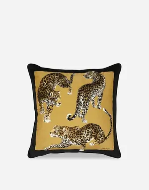 Dolce & Gabbana Velvet Cushion Medium Medium Cushions - Multicolor