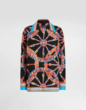 Dolce & Gabbana Carretto-print Poplin Hawaii Shirt Shirts And Tops Multi-colored - Multicolor