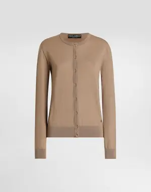 Dolce & Gabbana Cashmere Cardigan Sweaters And Cardigans - Beige