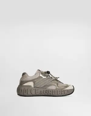 Dolce & Gabbana Dg Bounce 12 Split Calfskin Sneakers - Grey