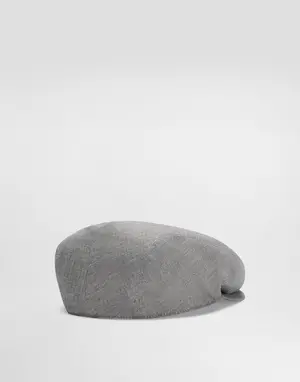 Dolce & Gabbana Washed Linen Canvas Flat Cap