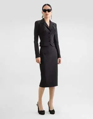Dolce & Gabbana Technical Cady Calf-length Pencil Skirt Skirts
