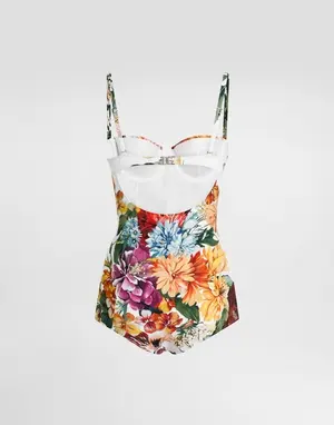 Dolce & Gabbana Balconette One-piece Swimsuit - Print