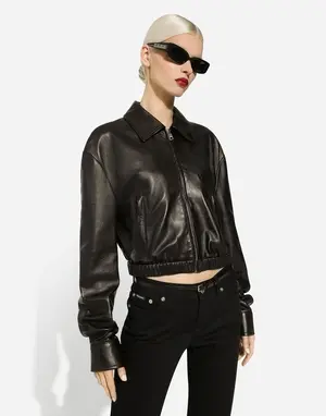 Dolce & Gabbana Lambskin Bomber Jacket Coats And Jackets