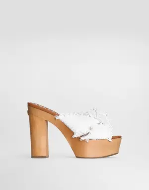 Dolce & Gabbana Sandalo Zeppa Sandals And Wedges - Multicolor