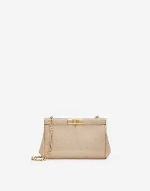 Dolce & Gabbana Small Marlene Shoulder Bag Clutches And Mini Bags - Beige