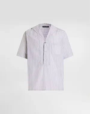 Dolce & Gabbana Striped Cotton Poplin Shirt Shirts - Multicolor