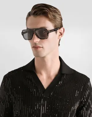 Dolce & Gabbana Wool And Silk Polo Shirt Sweaters And Cardigans
