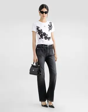 Dolce & Gabbana Flared Denim Jeans Denim And Jeans Multi-colored - Multicolor