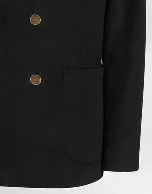Dolce & Gabbana Double-breasted Portofino Cashmere Jacket - Black